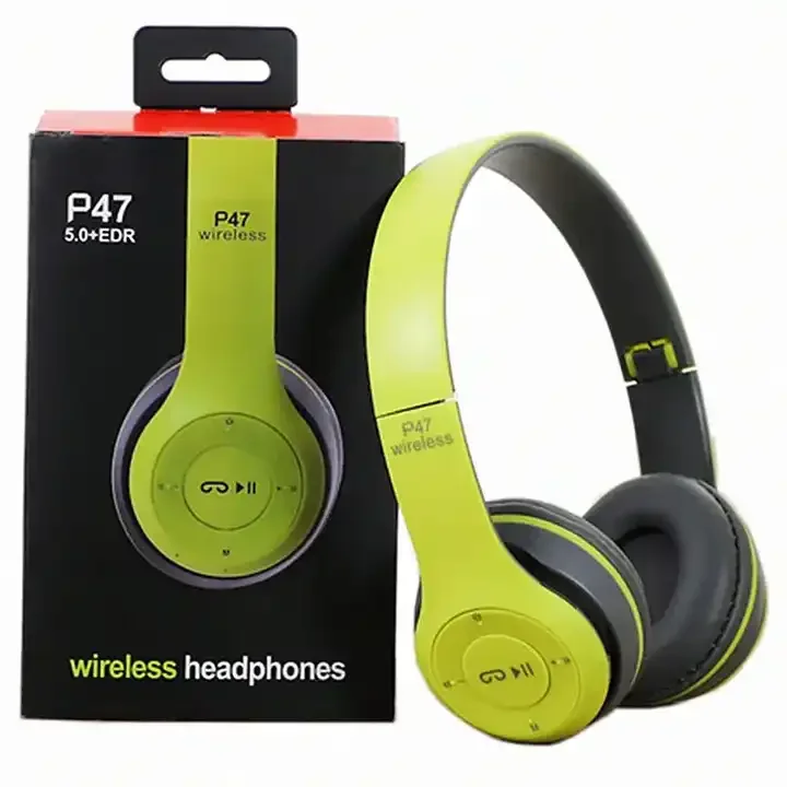 Over Ear P47 High Quality Stereo Wireless Headphone Bt Gaming Headset Mobile Phone Or Computer ...