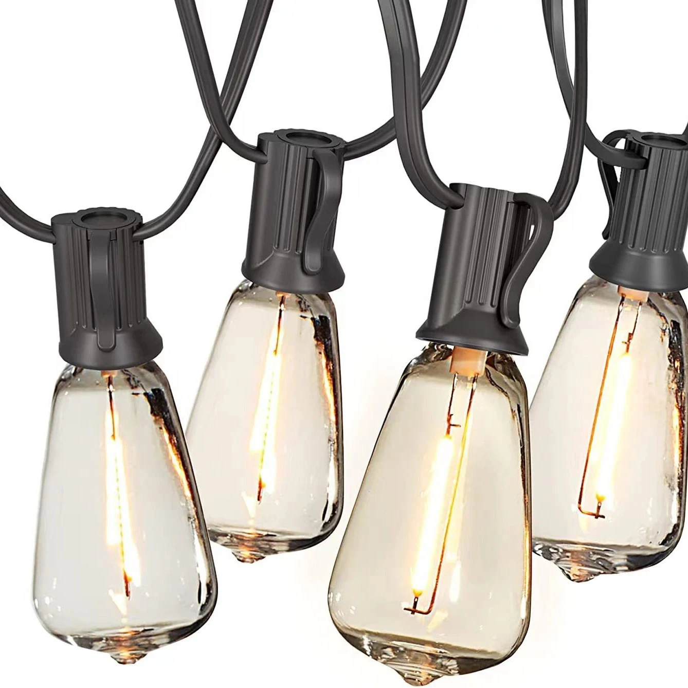 Outdoor christmas LED lights 64FT LED Solar String Lights for ...