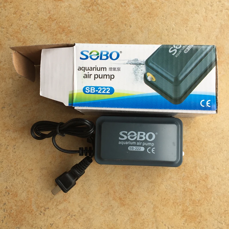 Sobo SB-222 Eco-Friendly Air Pump for Fish Tanks - Efficient 3/3.5/2*4L ...
