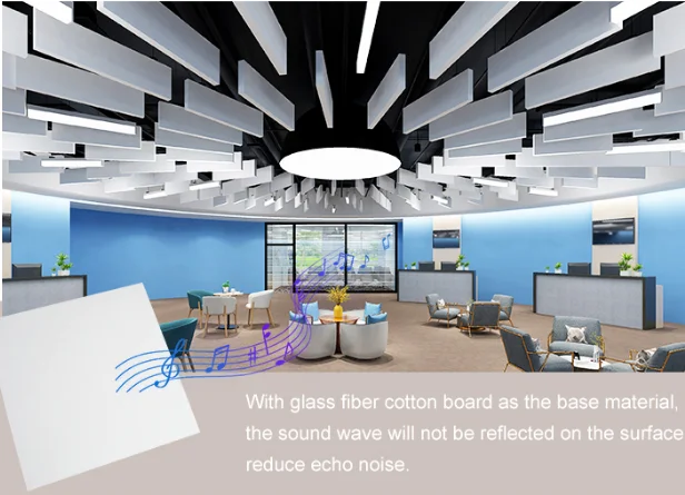 Acoustic Ceiling Hanging Version Easy Install Fiberglass Acoustic ...