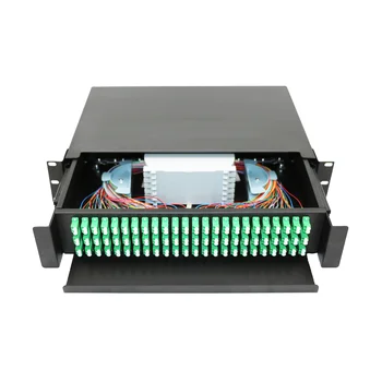144 Port Rack Mount Terminal Box 3u 144core Lc/apc Duplex Optical Patch ...
