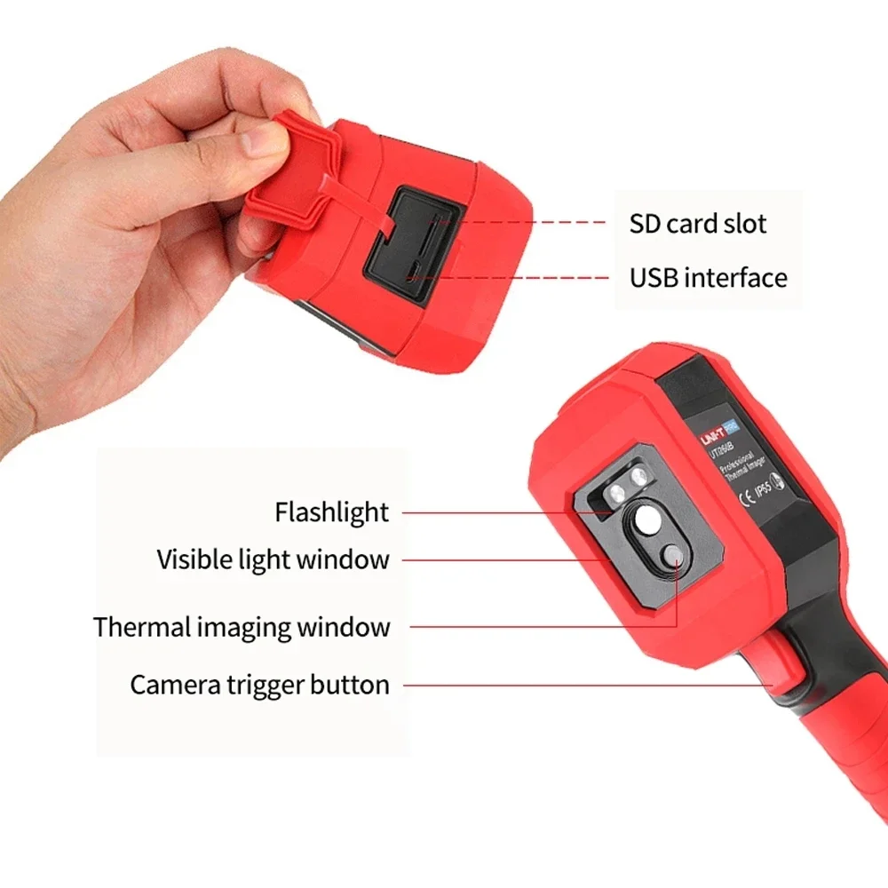 UNI-T UTi260B Digital Industrial Infrared Thermal Imager Camera 256x192 ...