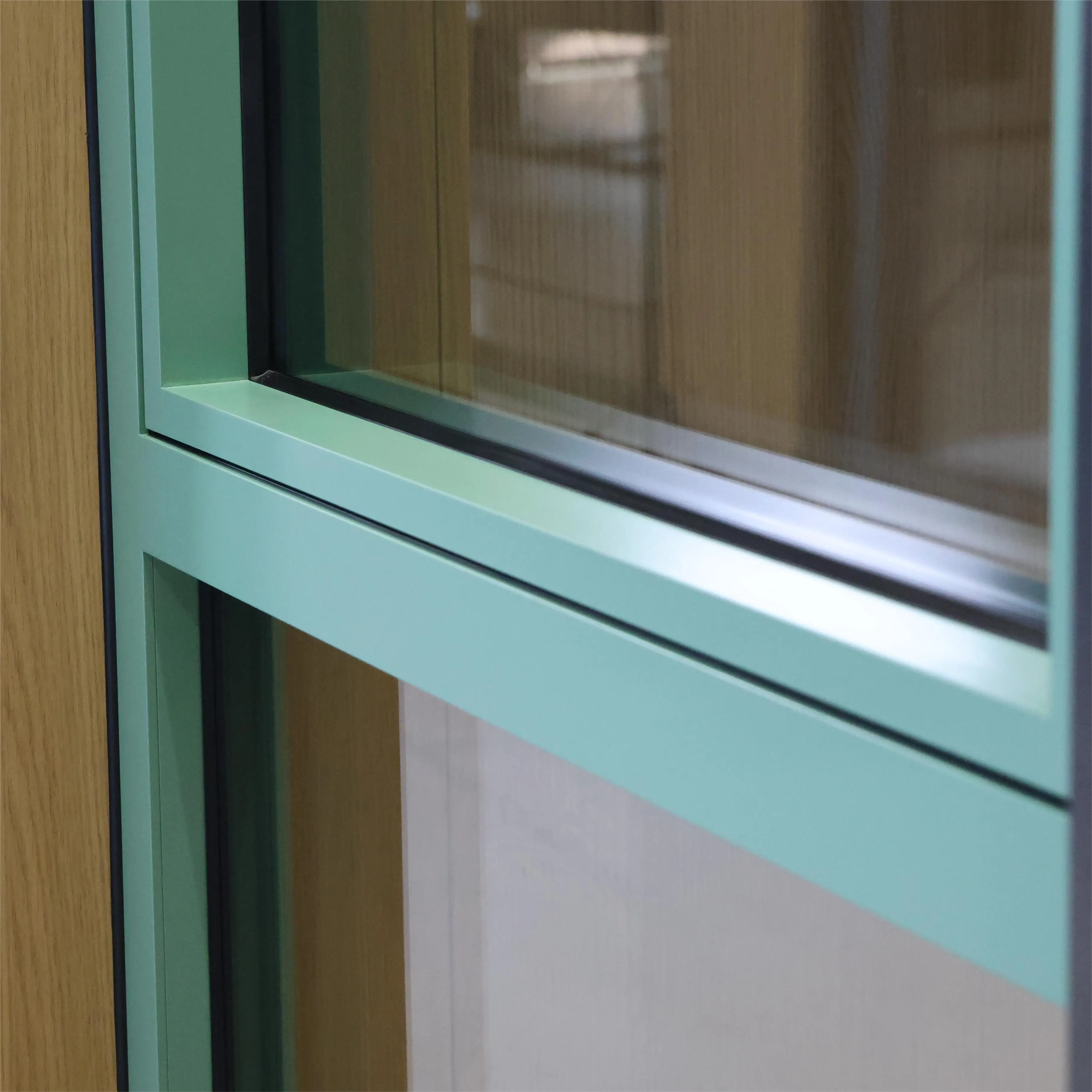 Customizable Double Panel Glass Window Aluminum Alloy Frame Outward ...