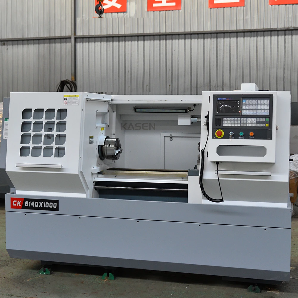 Chinese CNC Mini Lathe CK6140 Horizontal Flat Bed CNC Metal Lathe ...