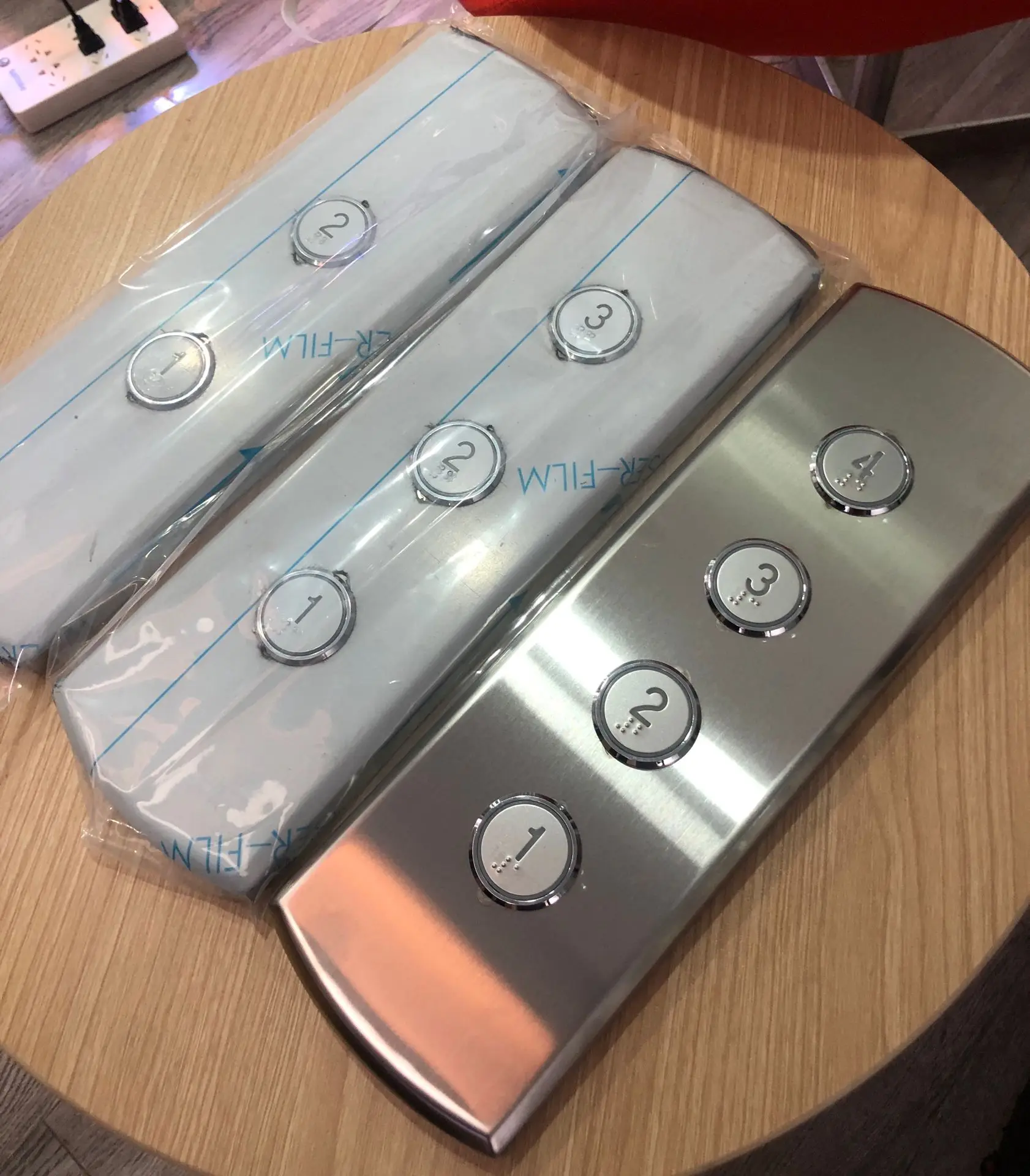 Elevator LOP Wall Mounted and With Bottom Box Acrylic STS Hairline 304 ...