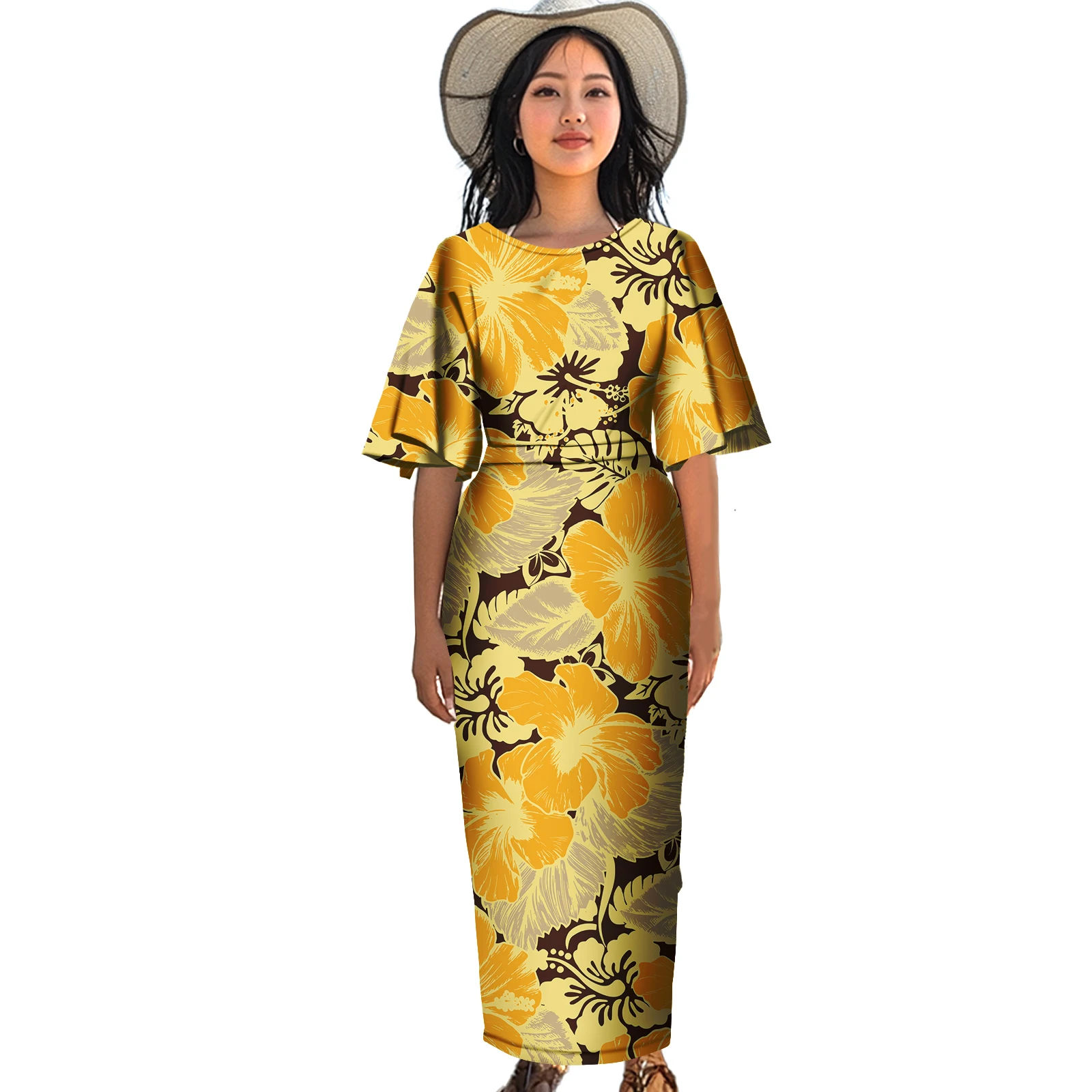 Latest Polynesian Tribal Clothing Samoan Puletasi Dresses for Women ...