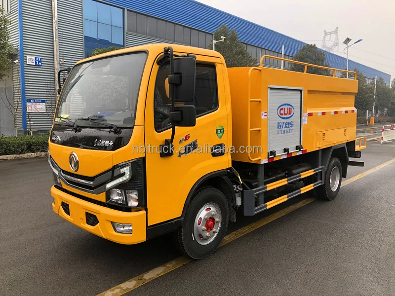 4000 Liters Dongfeng 4x2 Sewer Dredging Cleaning Truck With High Pressure Water Clean - Buy ...