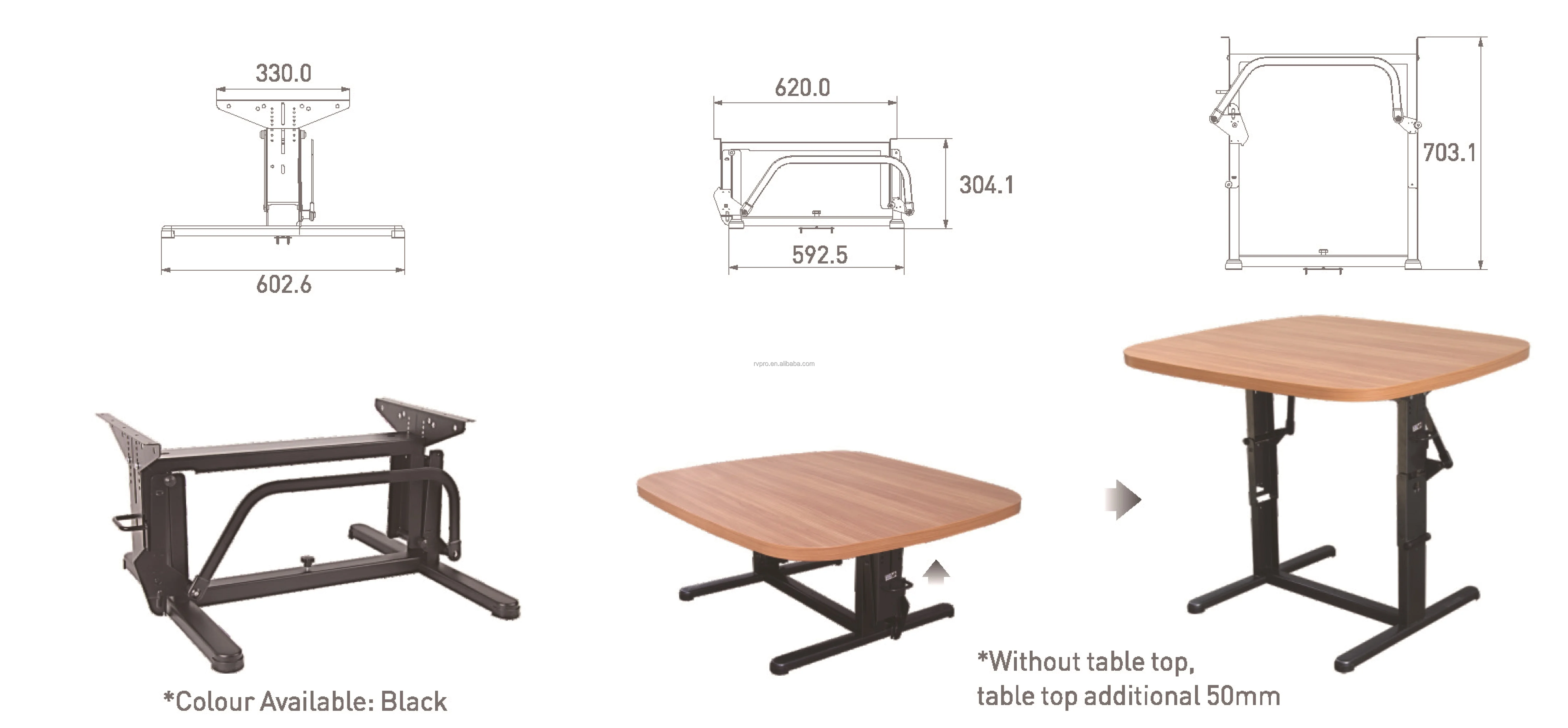Campervan Ranger Drop Down Table Leg Motor Home Two Stages Table ...