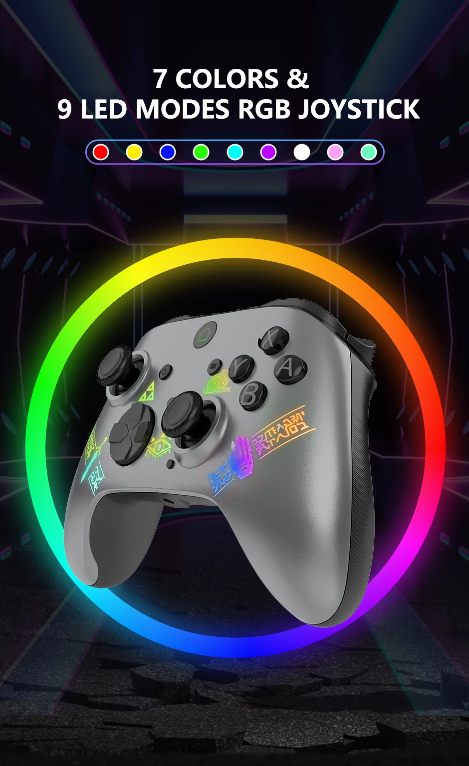 Linear Button 6-axis Somatosensory Gamepad Controller Suitable Switch ...