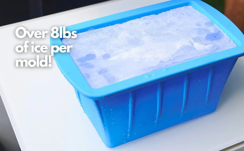 20 Lb Ice Block Mold - Durable & Reusable Silicone Molds