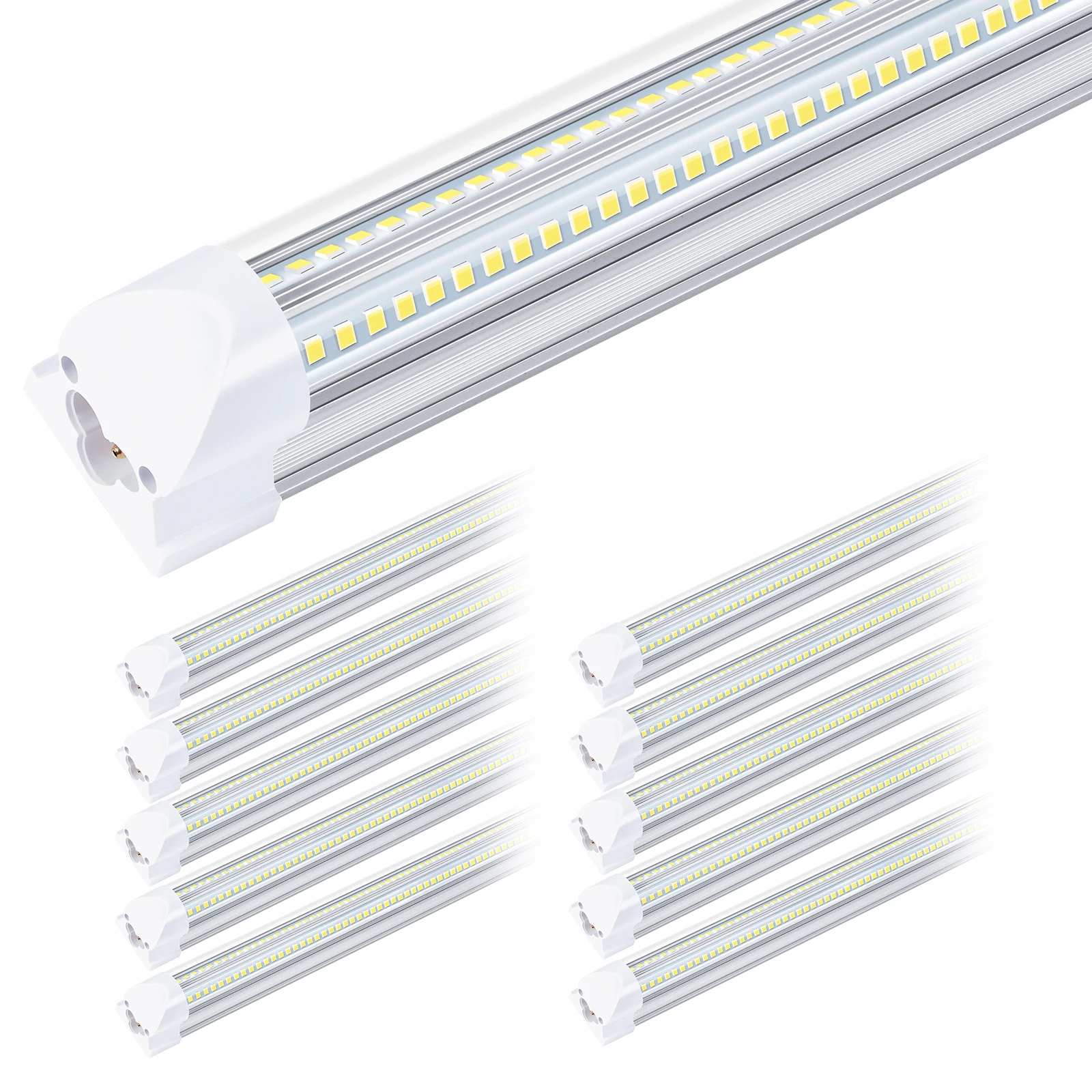 50W 100W 4ft 8ft V Shape Integrated T8 Led Tube Light Shop Lighting Led ...