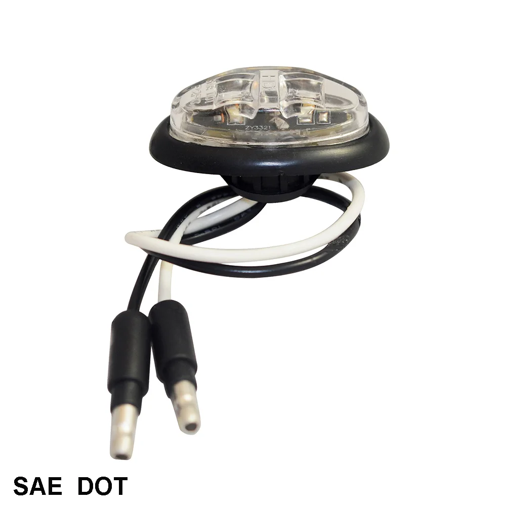 3/4 Inch Mini Oval LED Marker & Clearance Light for Trucks