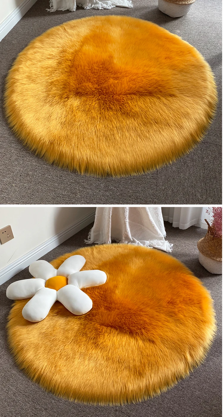 Smooth Rabbit Fur Door Mat - Luxury Rugs for Living Room