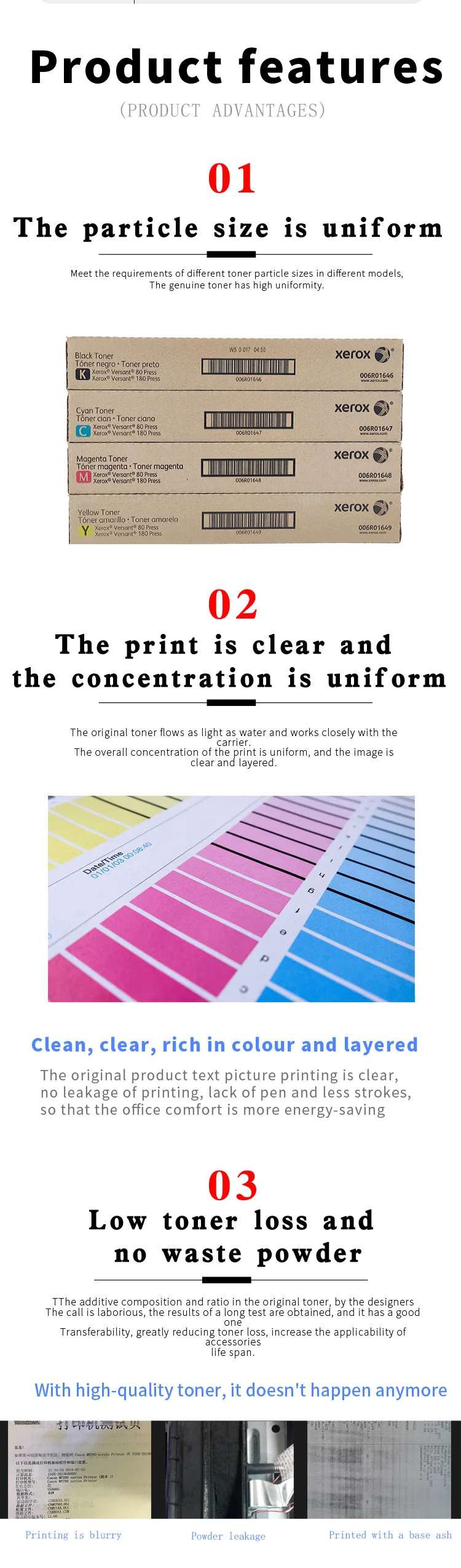 V80 US Version in Stock Toner Cartridge Powder Xerox Toner Original ...