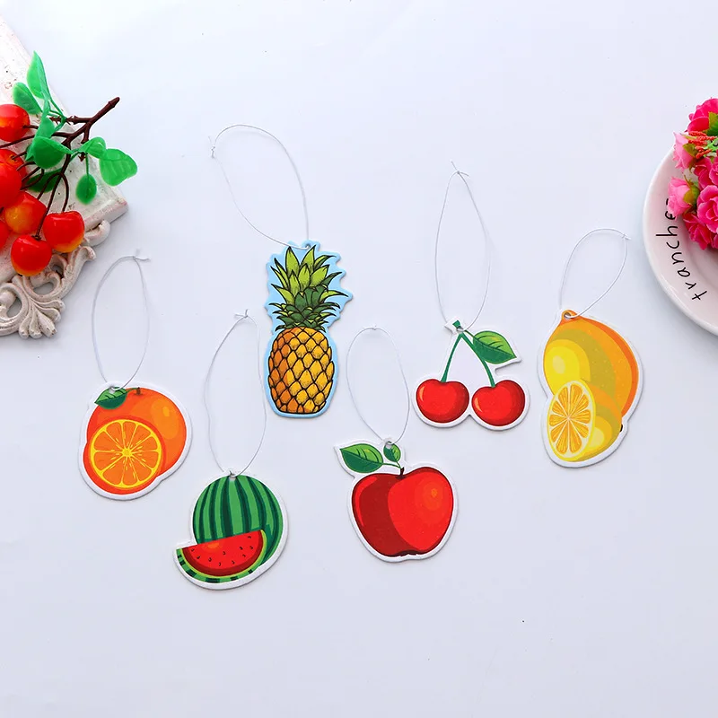 Custom Shapes Paper Car Air Freshener Hanging Different Long Lasting ...
