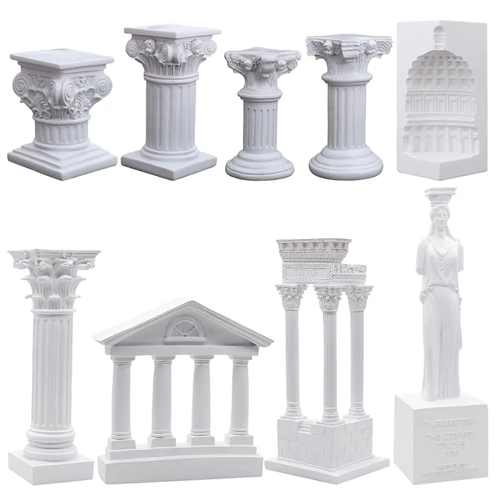 Mini Roman Column Architectural Statue - Resin Sculpture