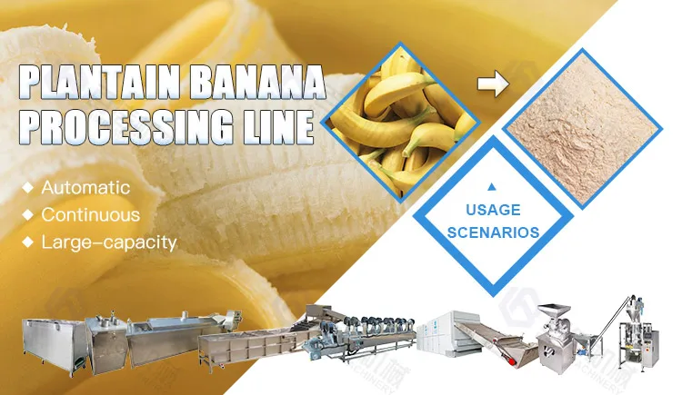 Fully Automatic Plantain Yam Flour Mill Machine Plantain Banana Powder ...