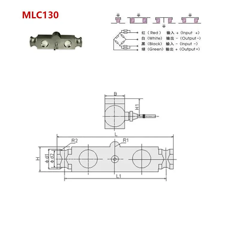 MLC130 Truck Scale Axle Scale Bridge Load Cell 100ton