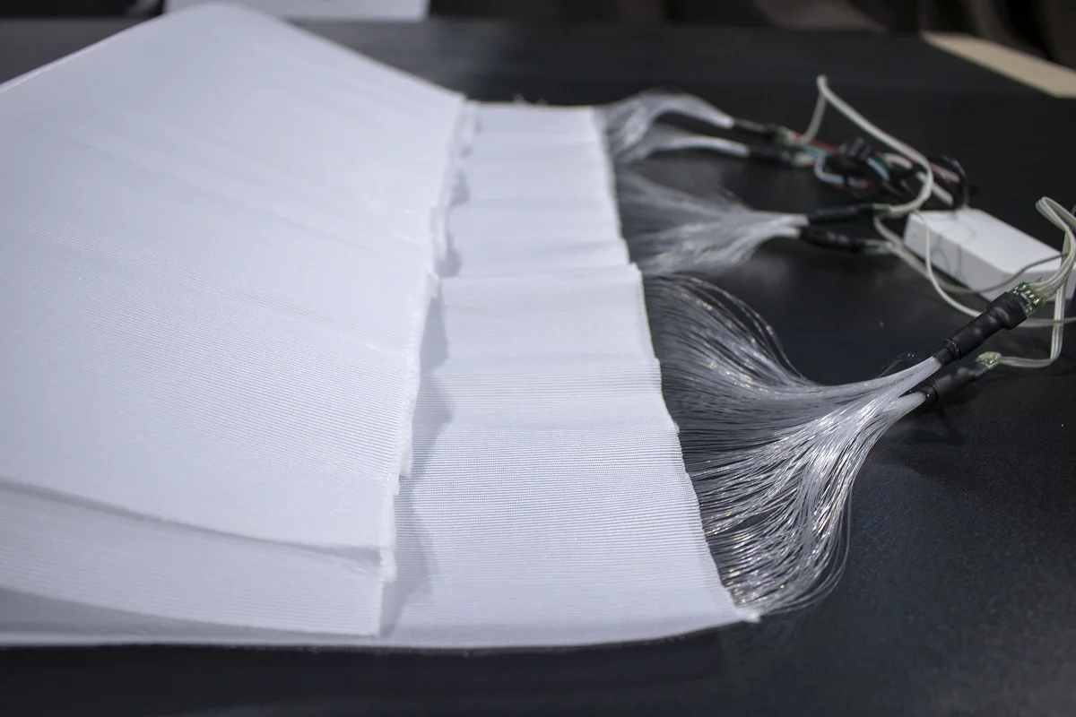 LED Luminous Fiber Optic Fabric RGBW for Banquet & Wedding