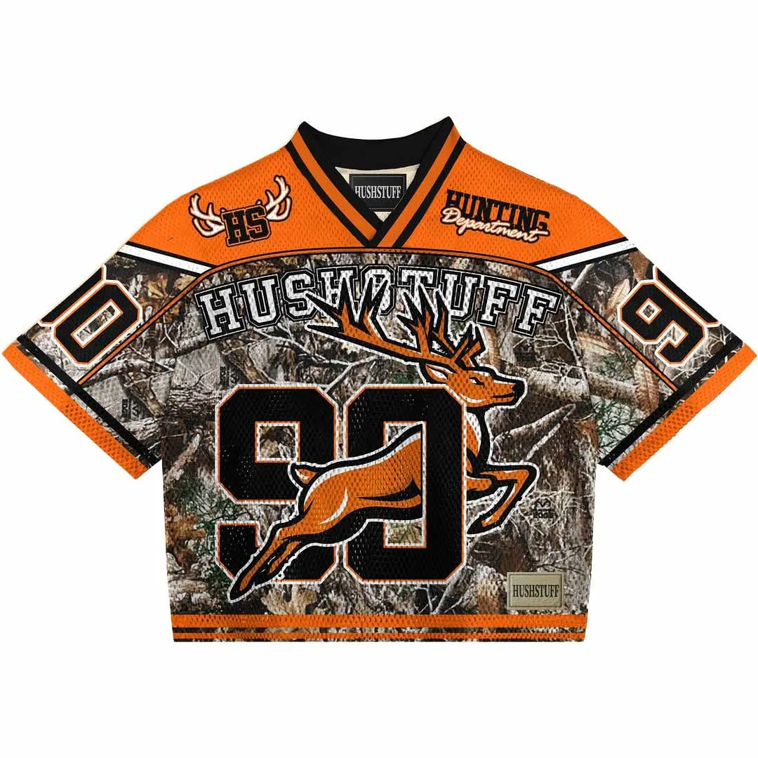 Custom Mesh Boxy Jersey Oversized Cropped Graphic T-shirt Soccer ...