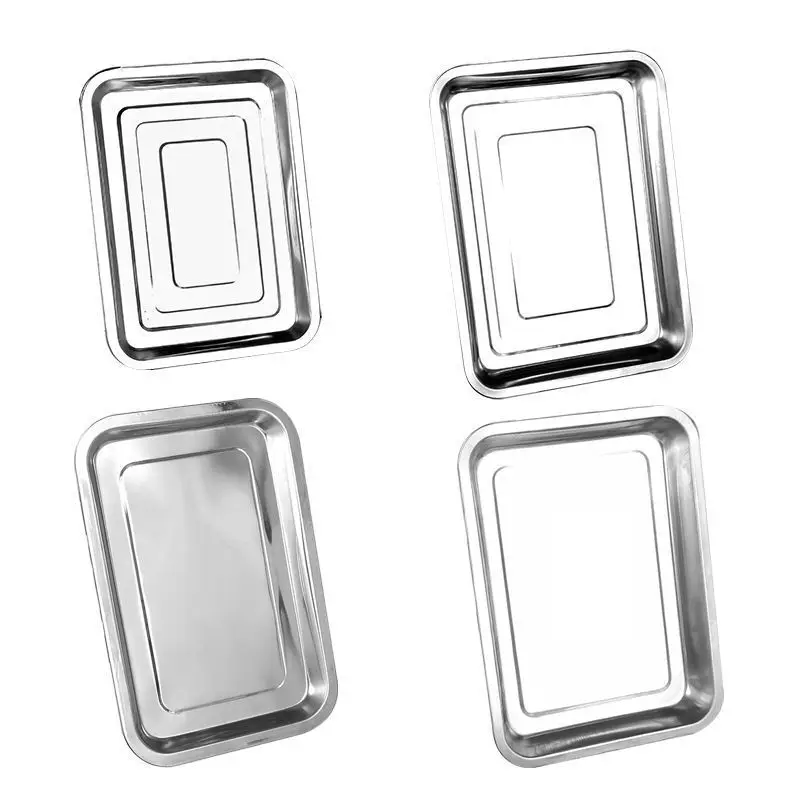 Stainless Steel Square Food Tray Chinese Daily Food Tray,Baking Tray ...