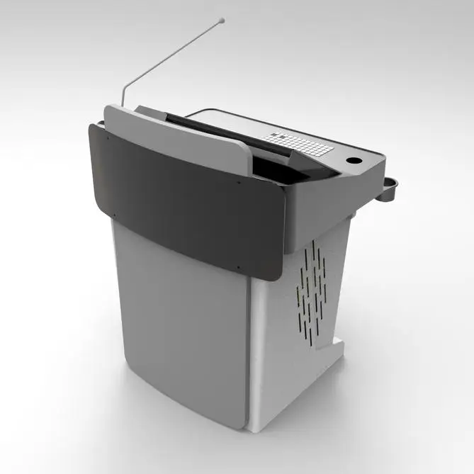 Height Adjustable Podium; Aluminum Electronic Lectern With Wireless ...