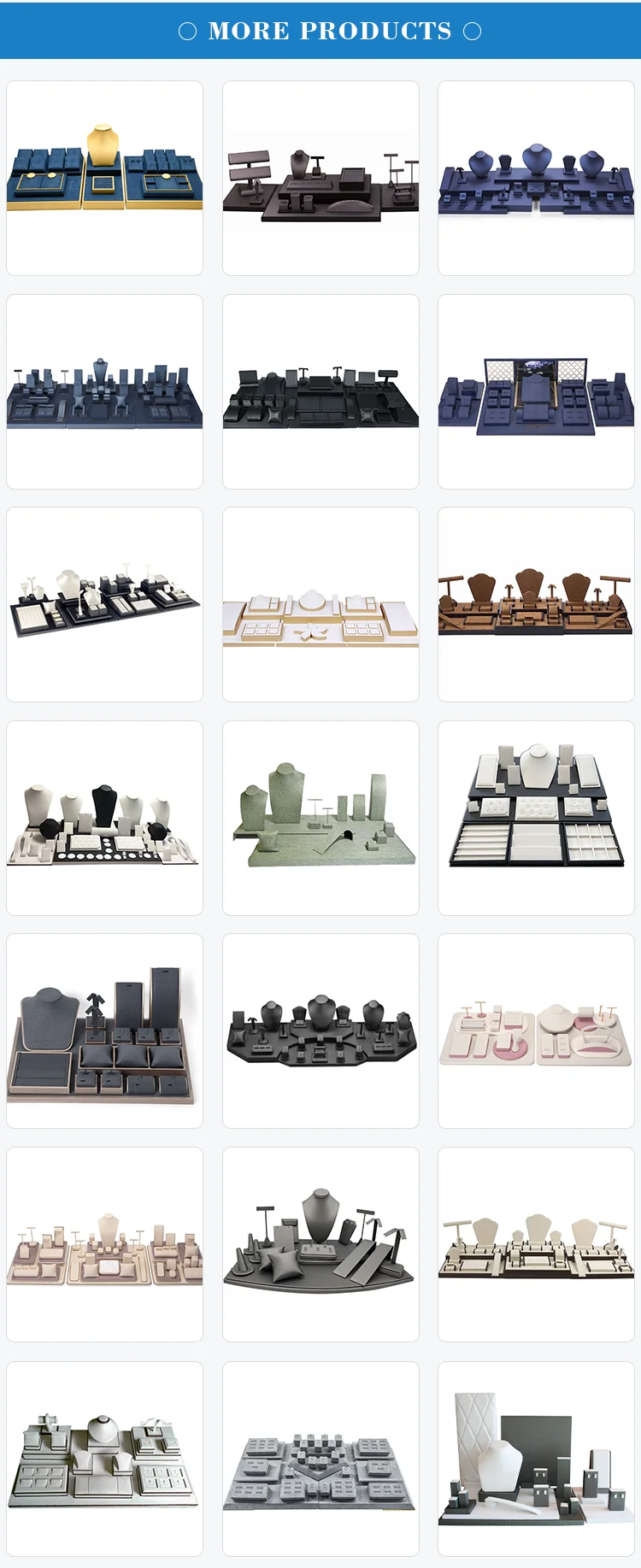 Custom Counter Black Microfiber Set Wooden Watch Tray Jewelry Display ...