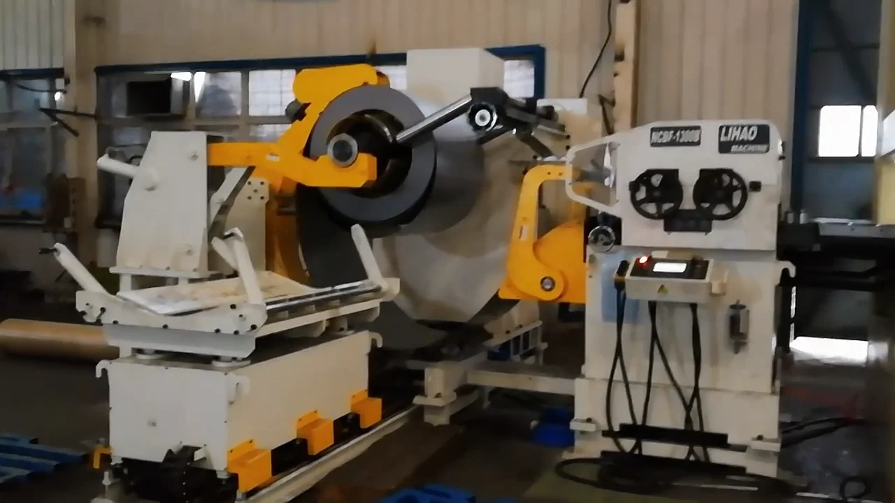 3 In 1 Nc Servo Roll Feeder Straightening Uncoiler Decoiler For Press Stamping Metal Steel ...