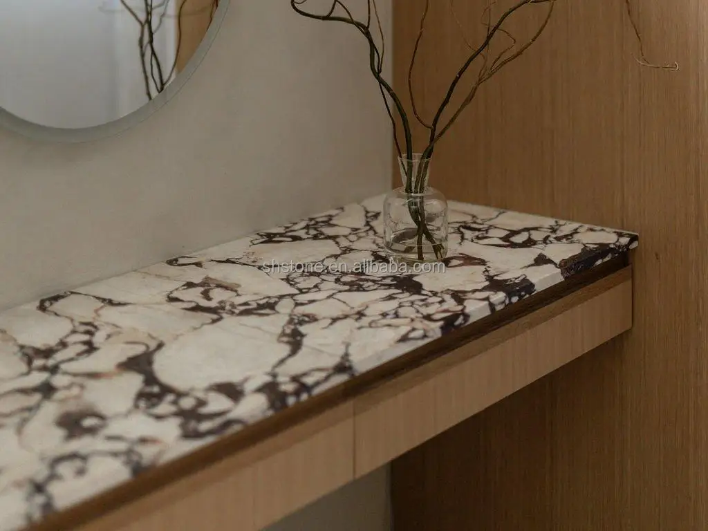 SHIHUI Modern Calacatta Viola Marble Countertops