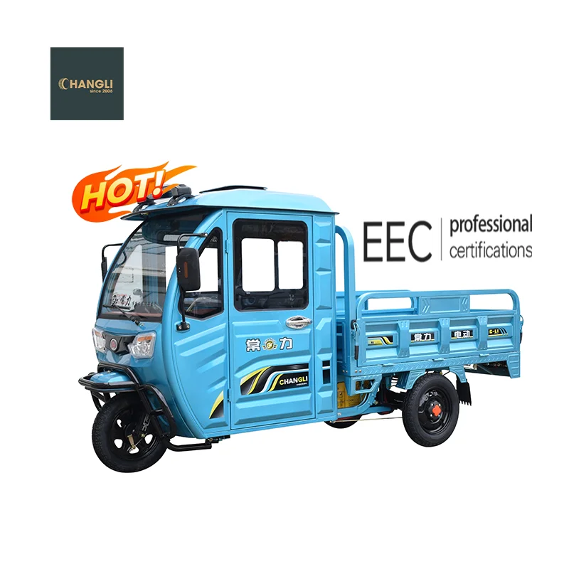Changli Hot Selling 3-wheel Electric Cargo Van Truck 60v Electric Car ...