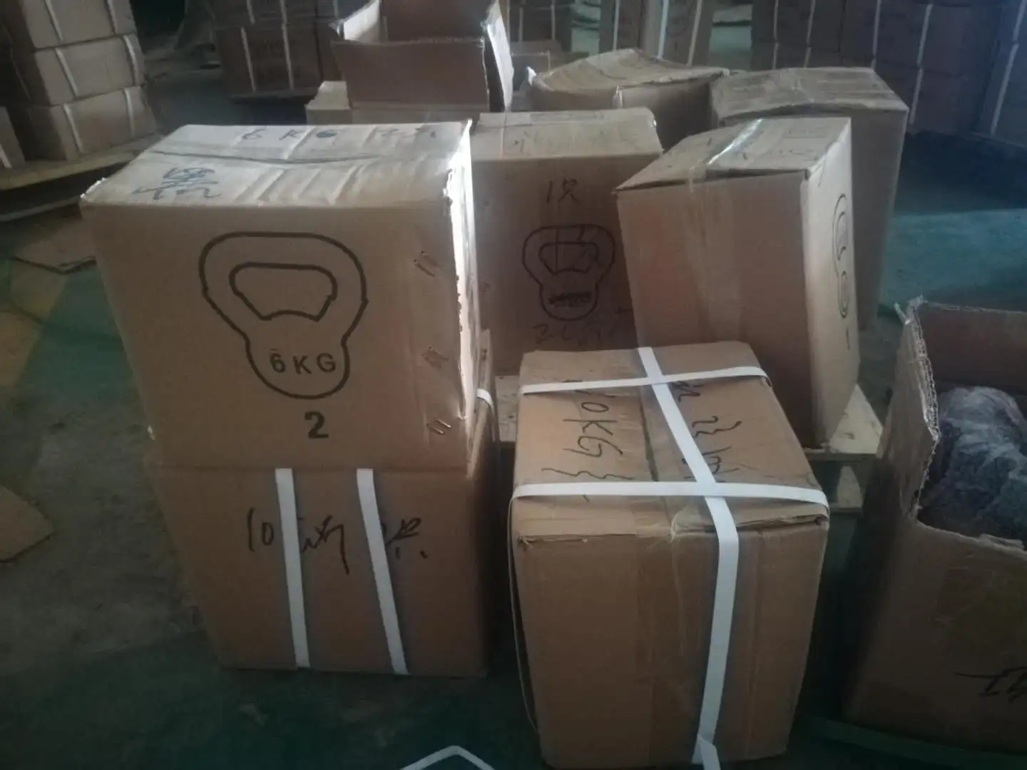 Colorful Gym Fitness Neoprene Coated 48kg Cast Iron Custom Logo Color ...