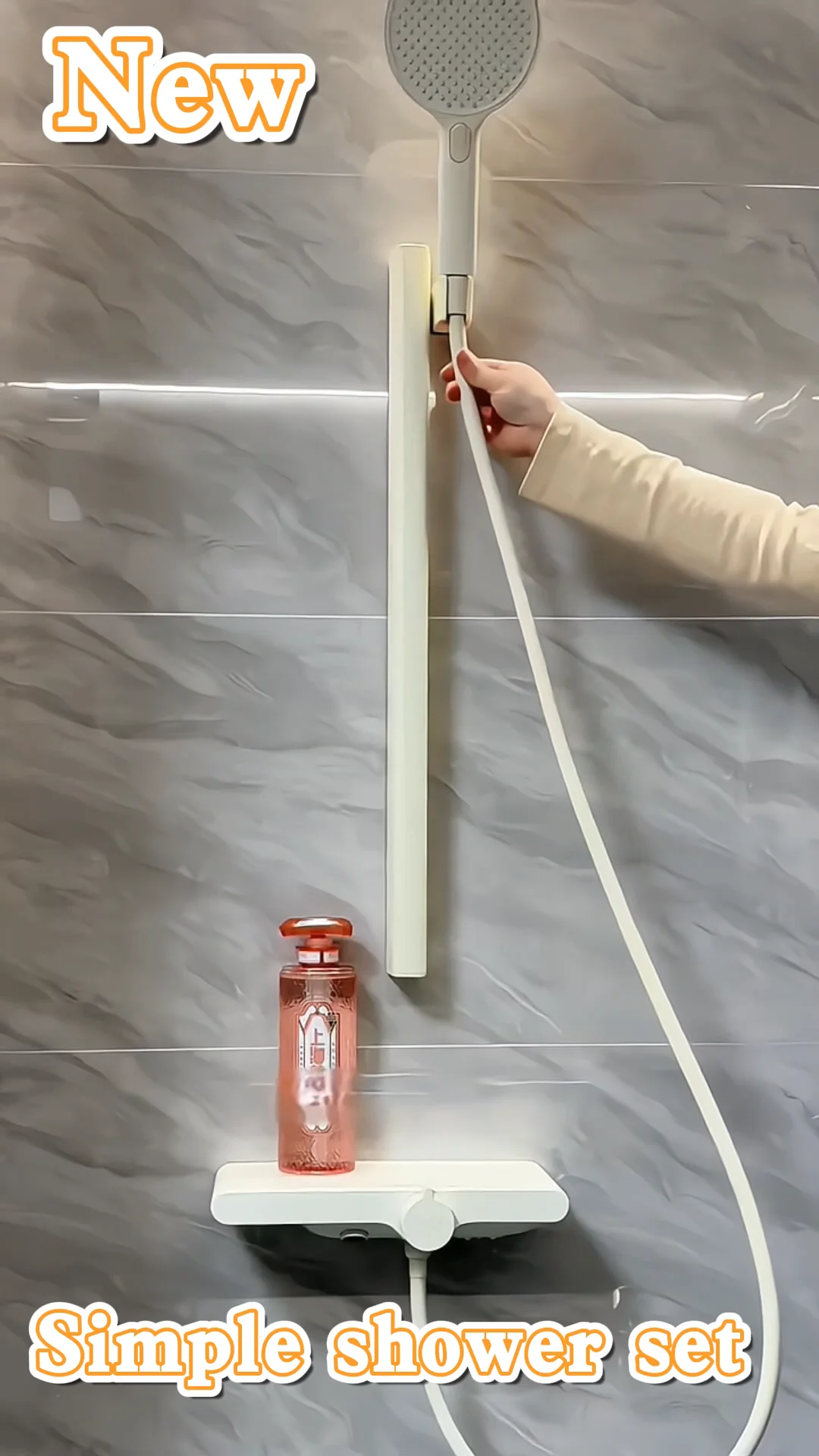 Sliding Shower Set Without Shower Head Wall Mounted Concealed Bathroom ...