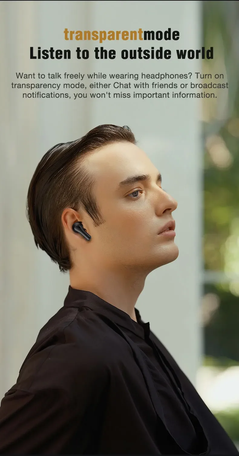 Trulyway 6 MIC Noise Cancelling Wireless Bluetooth Earphones