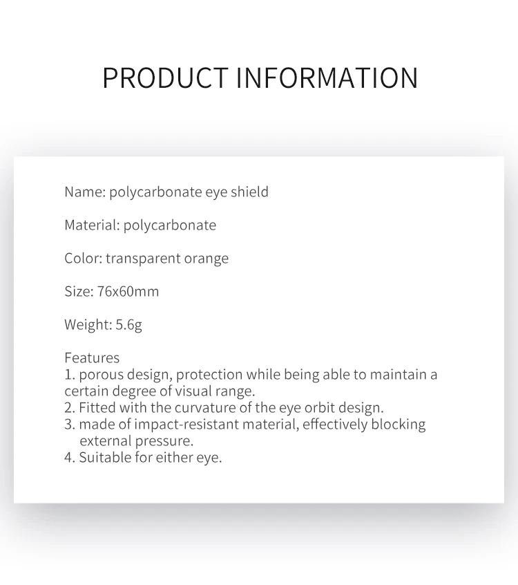 Disposable Medical Eye Protection Blindfold To Prevent Secondary Injury ...