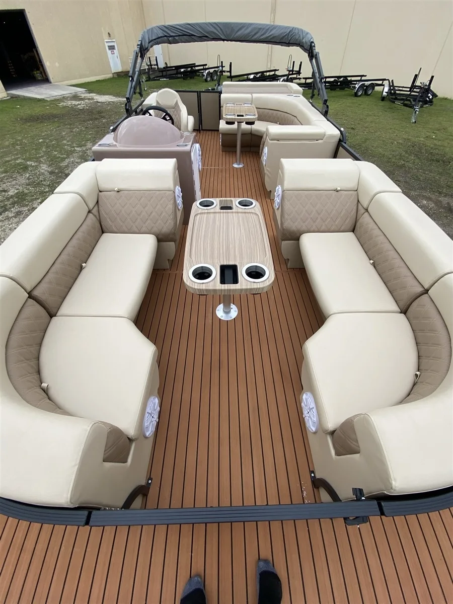 7m 23 Ft Aluminum Floating Bbq Party Sightseeing Leisure Tri-toon ...