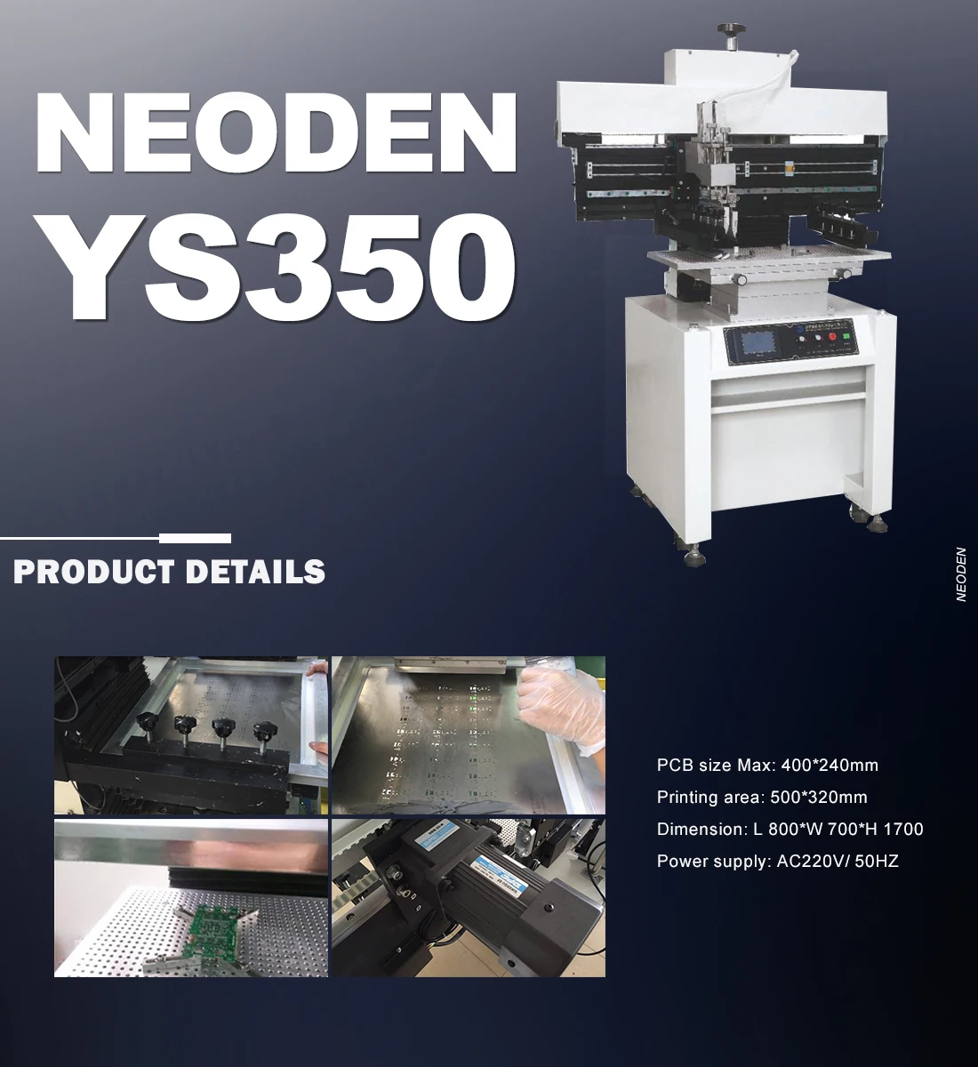 Semi-Automatic Solder Paste Stencil Printer for PCB Assembly | SMT PCB ...