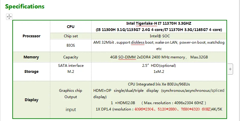 4k/5k/8k Display Ops Pluggable Computer Supports 102 Inches Aio Aos ...