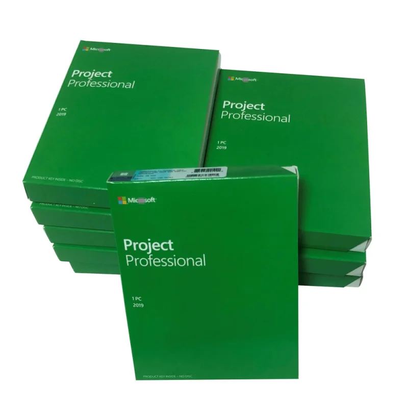 Project Professional 2019 Retail Box License Key Card Genuine Online Activation Fast Shipping ...