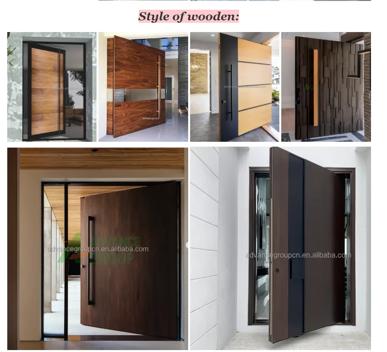 Customized 2024 Modern Metal Aluminum Pivot Front Entry Stainless Steel ...