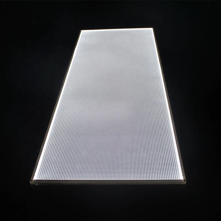 Acrylic Diffuser Edge Lit LED Light Guide Panel for Retail