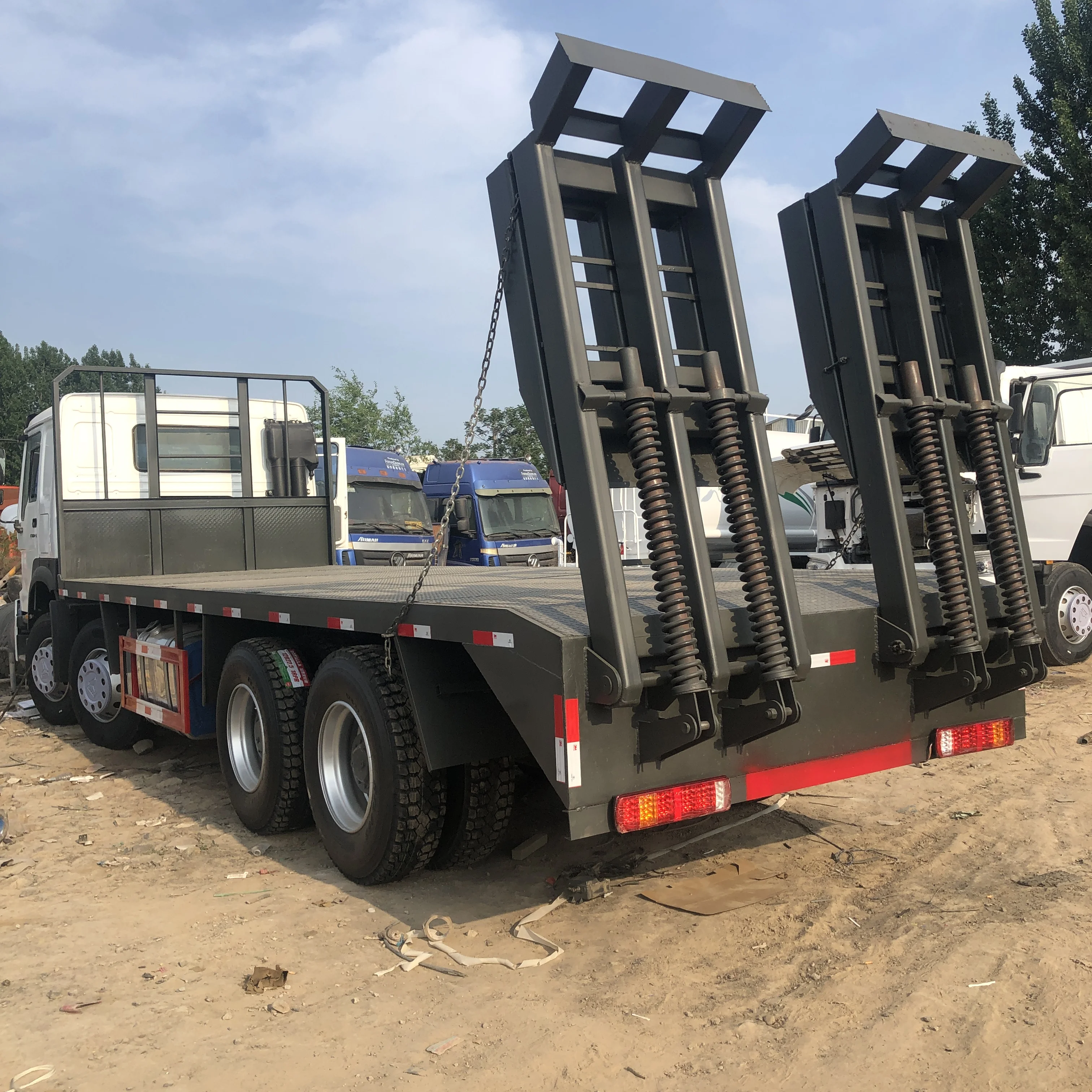 Heavy Duty Tandem Hydraulic Tipping Box Tipper Trailer Max OEM Hot ...