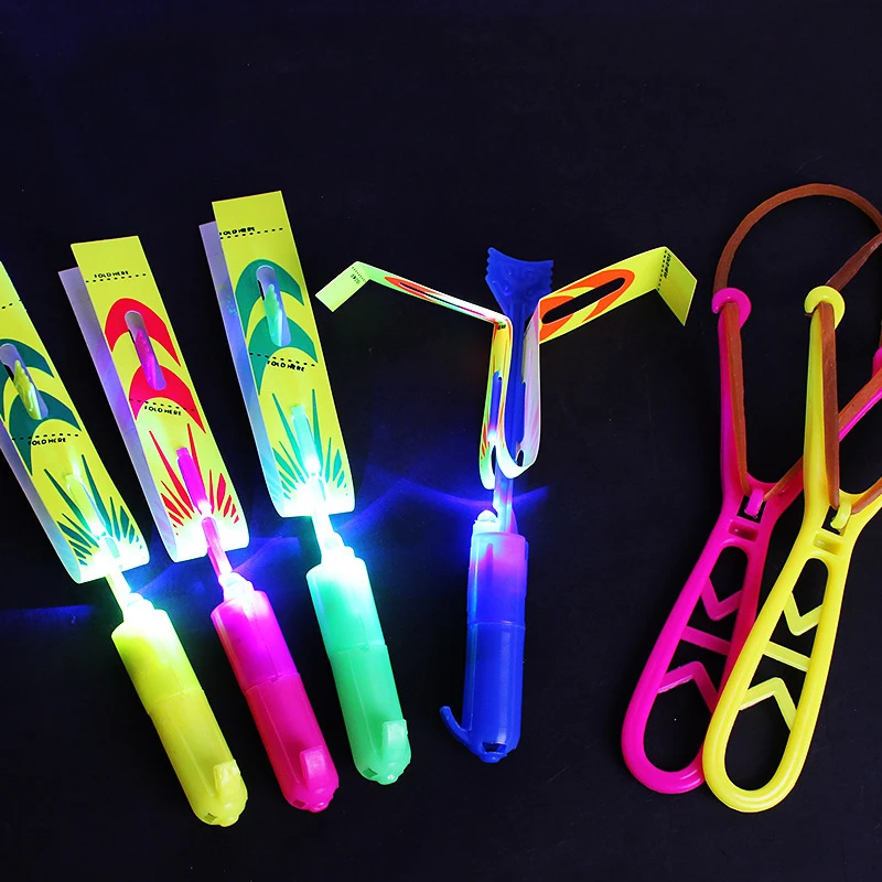 Lights Catapult Flying Toys Rounded Dragonfly Explosion Rotation Launch ...