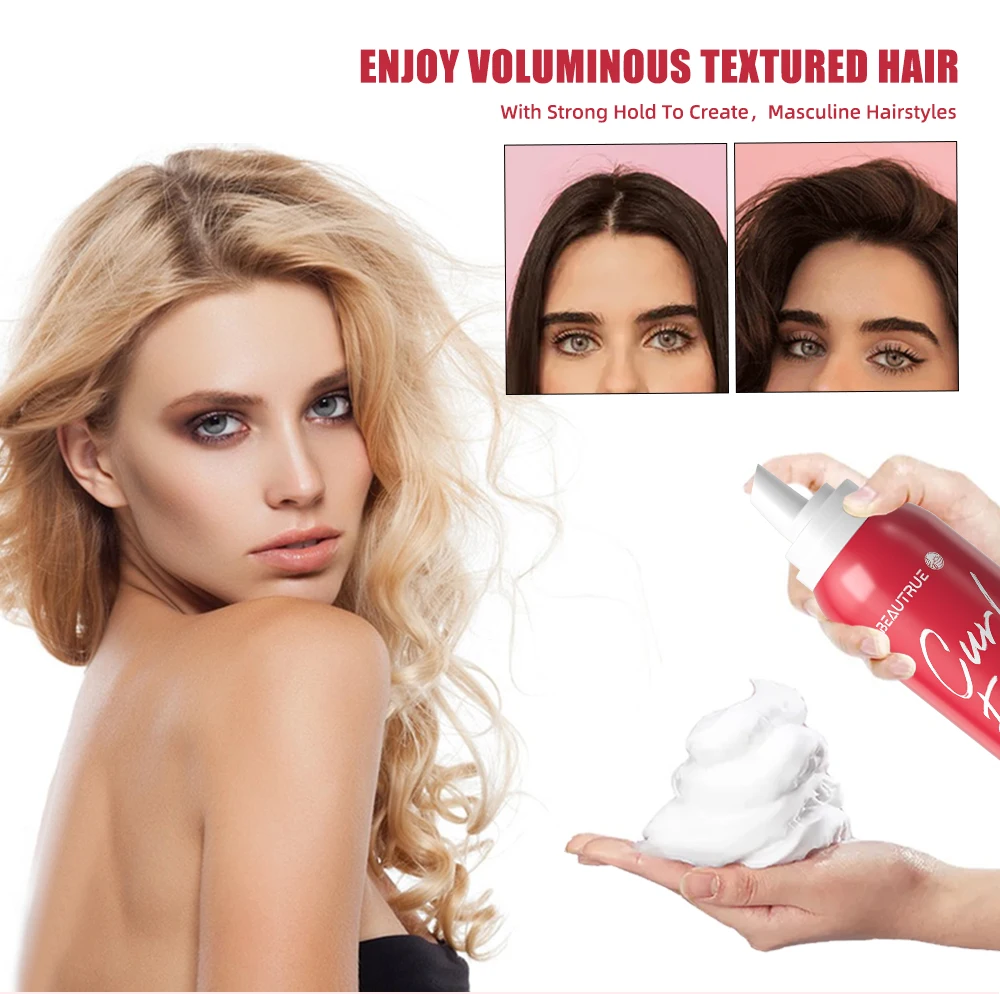 BEAUTRUE Natural Private Label Curly Mousse Hair Styling Foam
