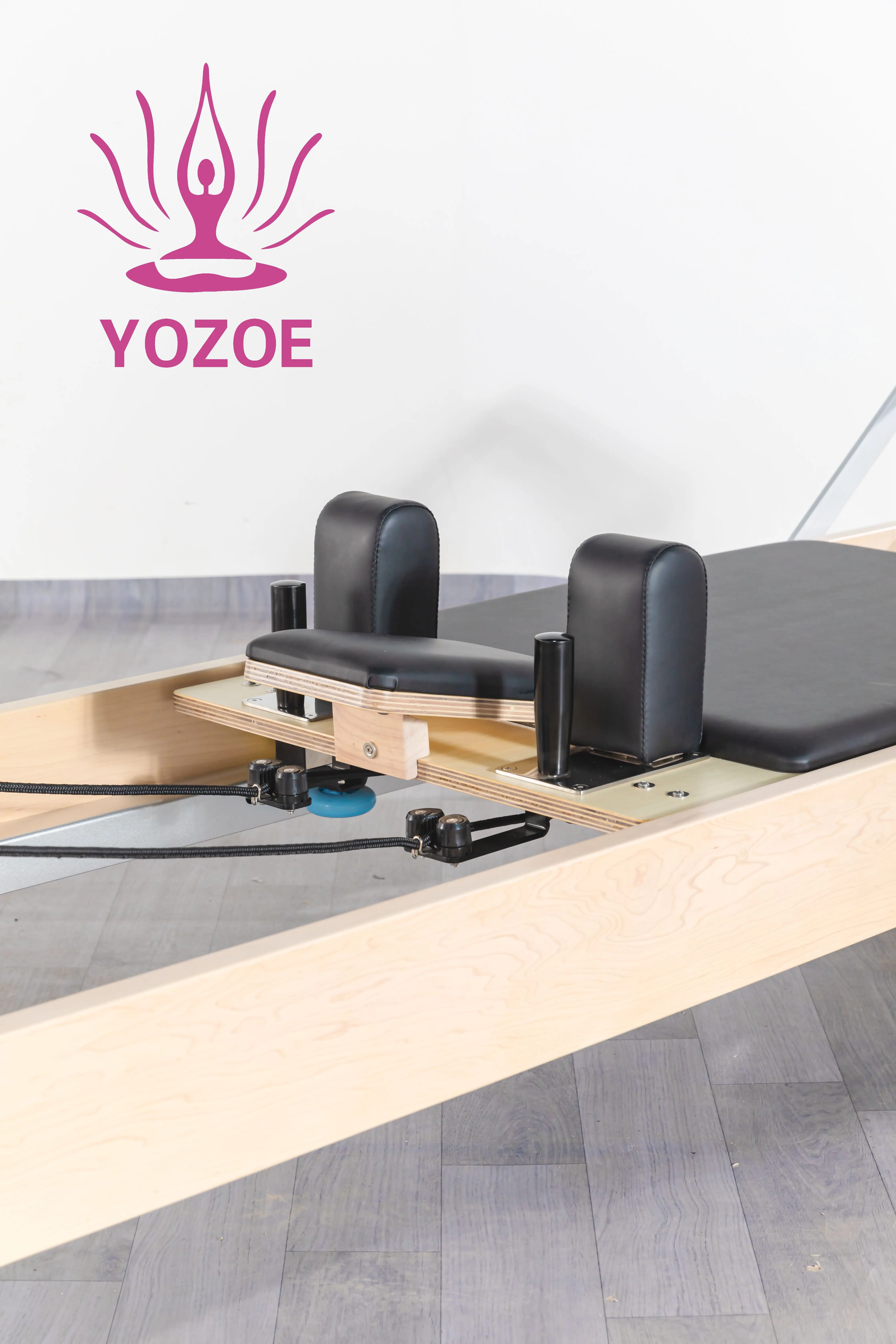 High Quality Pilates Studio Reformer White Maple Wood Reformer Pilates ...