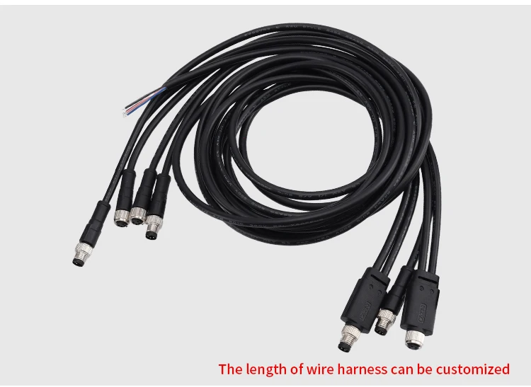 Hot Sales M8 Male Splitter Into 2 Female Overmolded Plug 1meter PVC ...