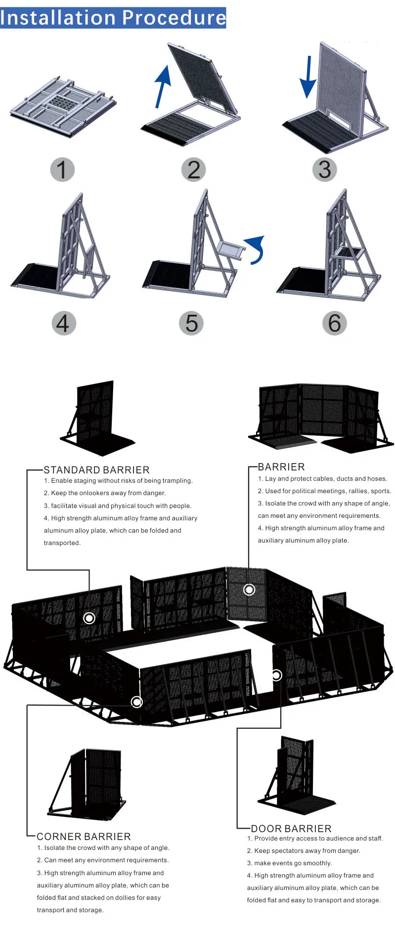 Concert Security Barricades - Durable and Reliable Solutions