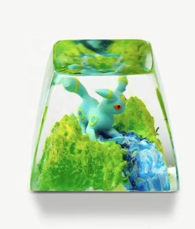 Artisan 3d Anime Figure Resin Keycaps Hand Made Keycap For Poke Mon ...