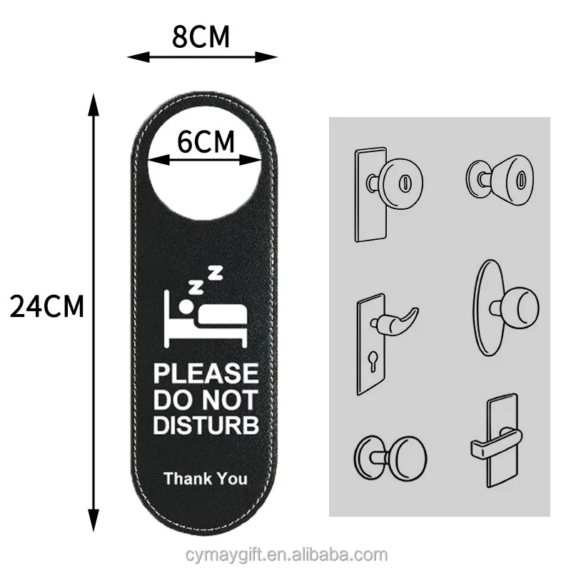 Do Not Disturb Room Sign Hotel Please Clean Immediately Leather Door ...