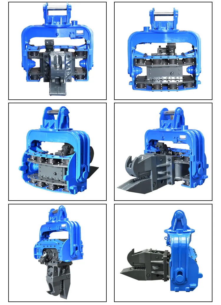 Spot Excavator-mounted Vibro Hammer Vibratory Sheet Piling And Pile ...