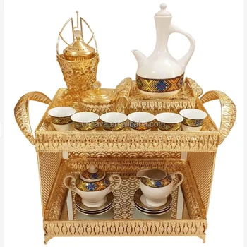 2022 New Arrival Habesha Ethiopian Golden Metal Rekebot Table Coffee ...